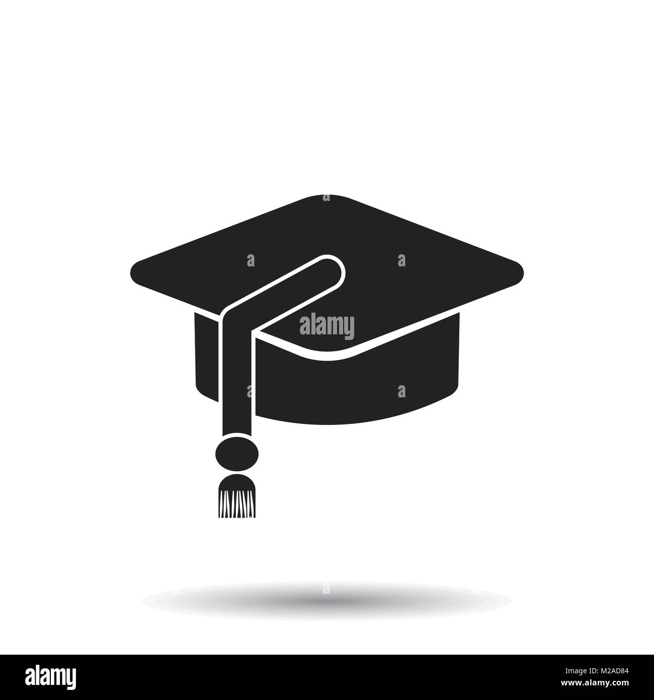 Education icon. Flat vector illustration. Education sign symbol with ...