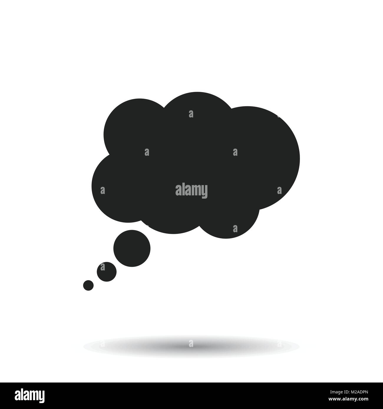 Thought bubble on the isolated background. Infographic design Stock ...