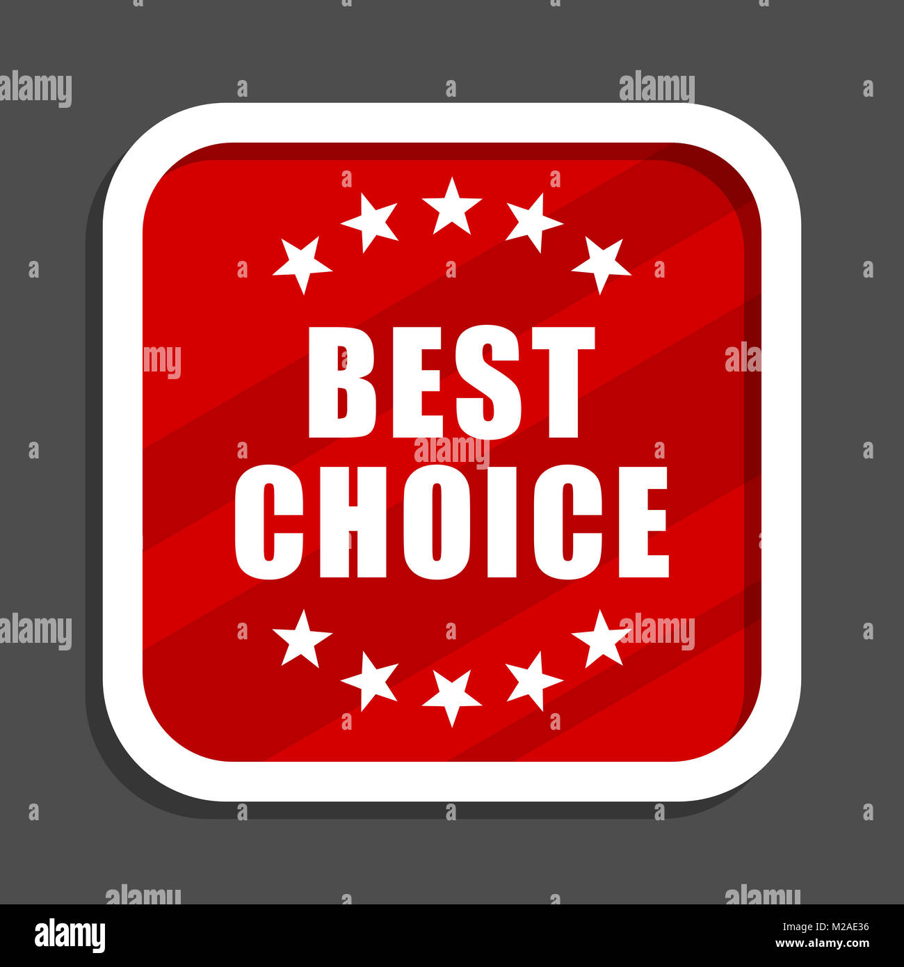 Best choice icon. Flat design square internet banner Stock Photo - Alamy