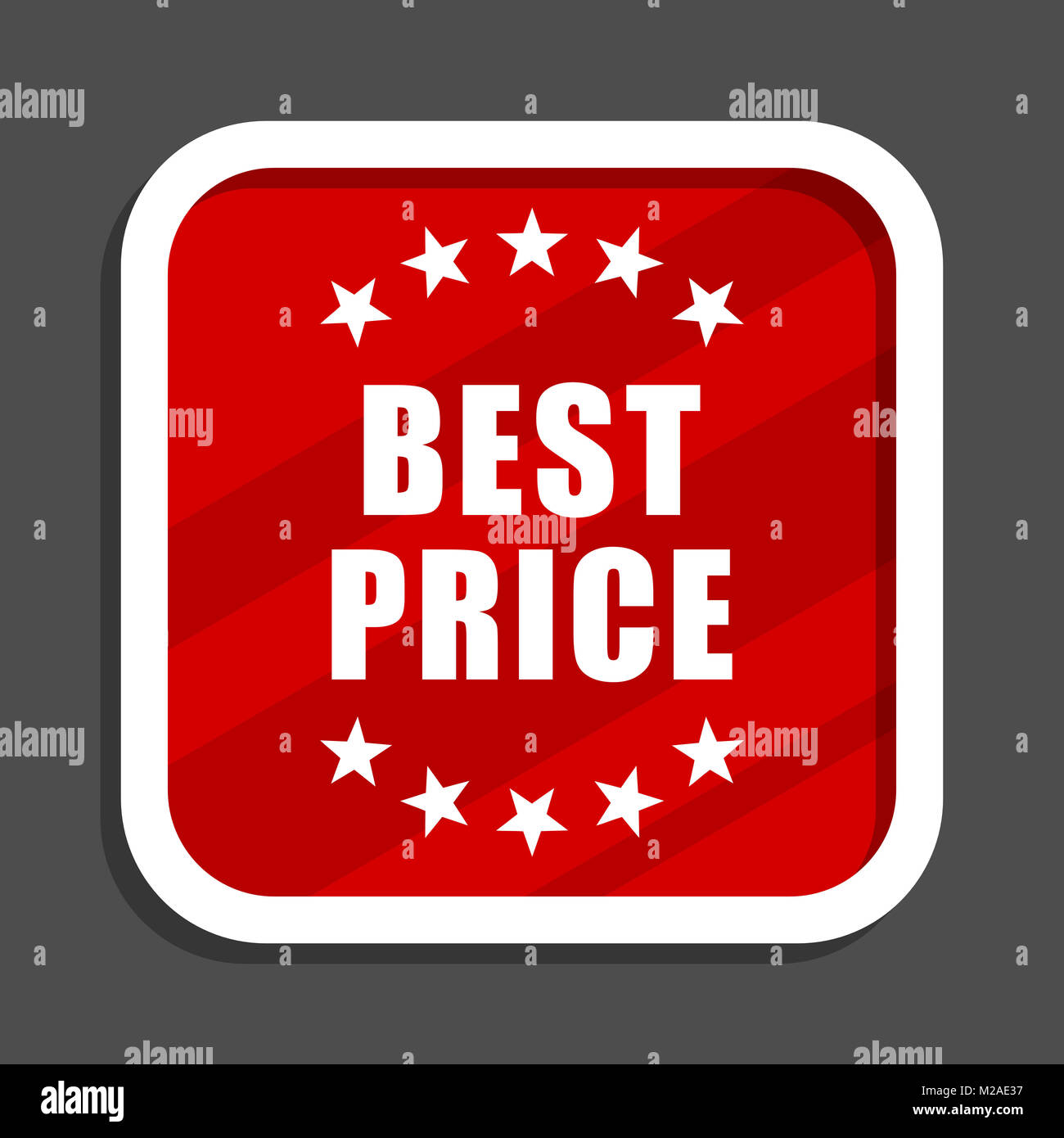 Best price icon. Flat design square internet banner Stock Photo - Alamy