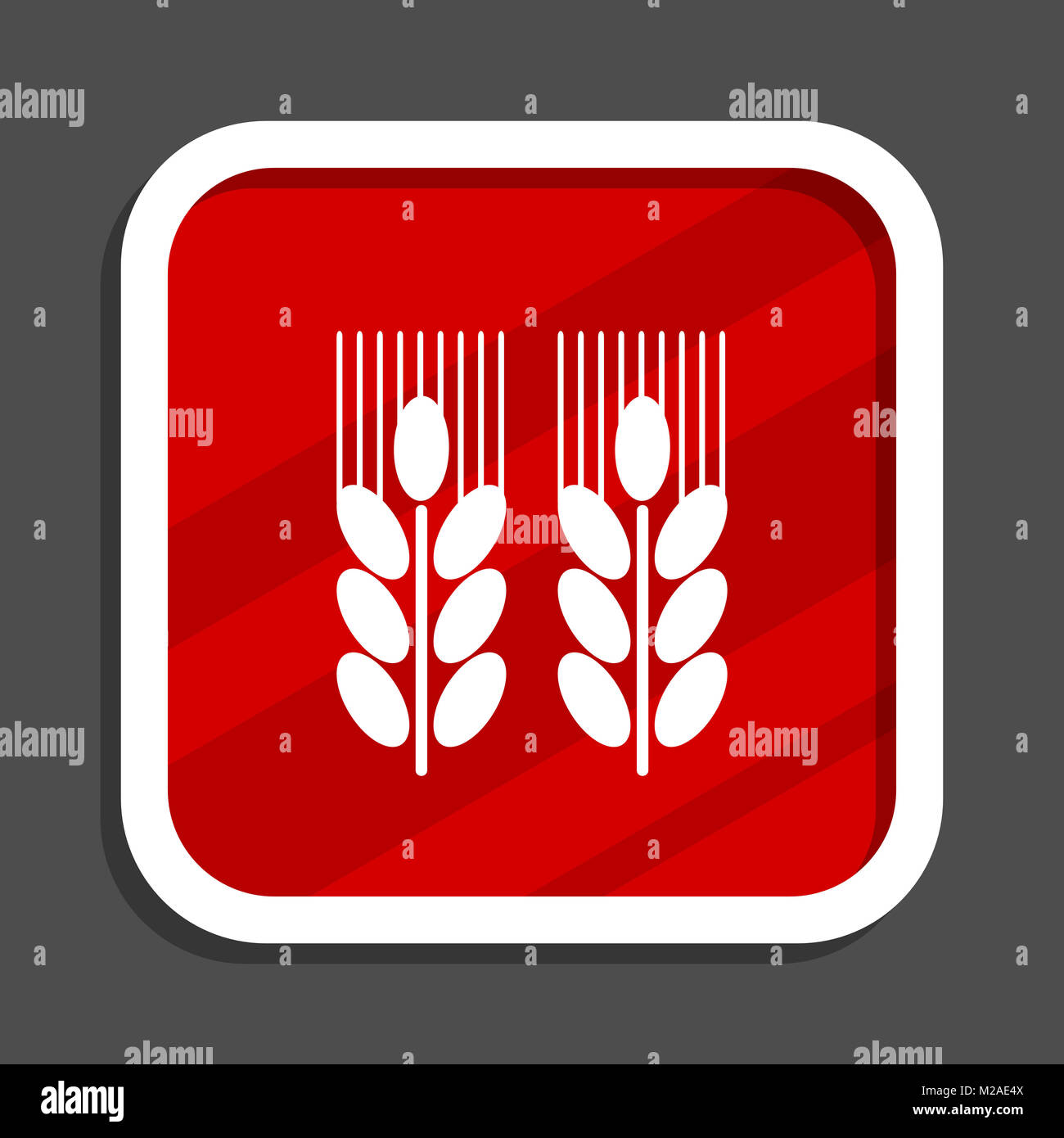 Agricultural icon. Flat design square internet banner Stock Photo - Alamy