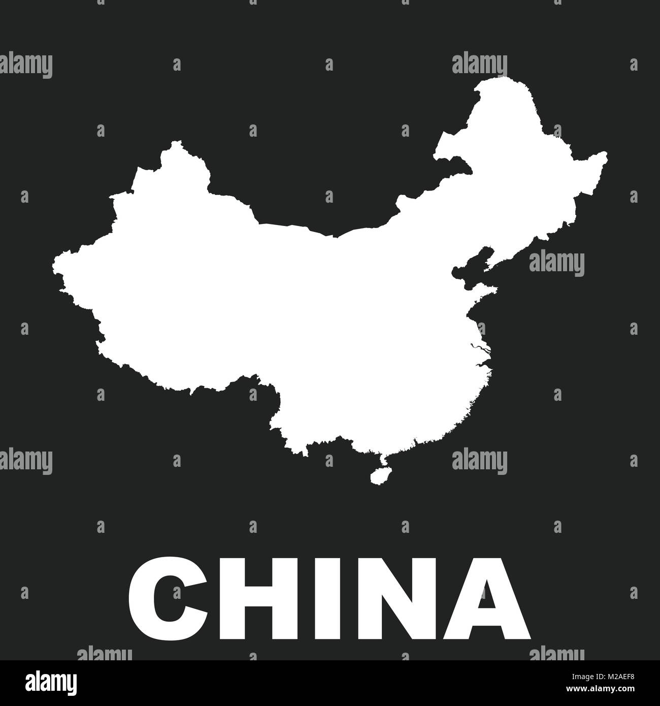 Chongqing map vector hi-res stock photography and images - Alamy