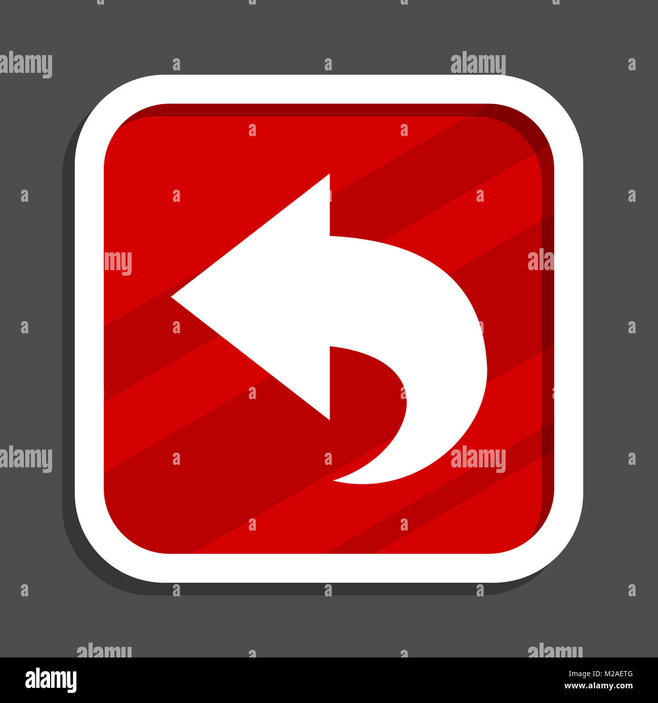Go back button icon hi-res stock photography and images - Alamy