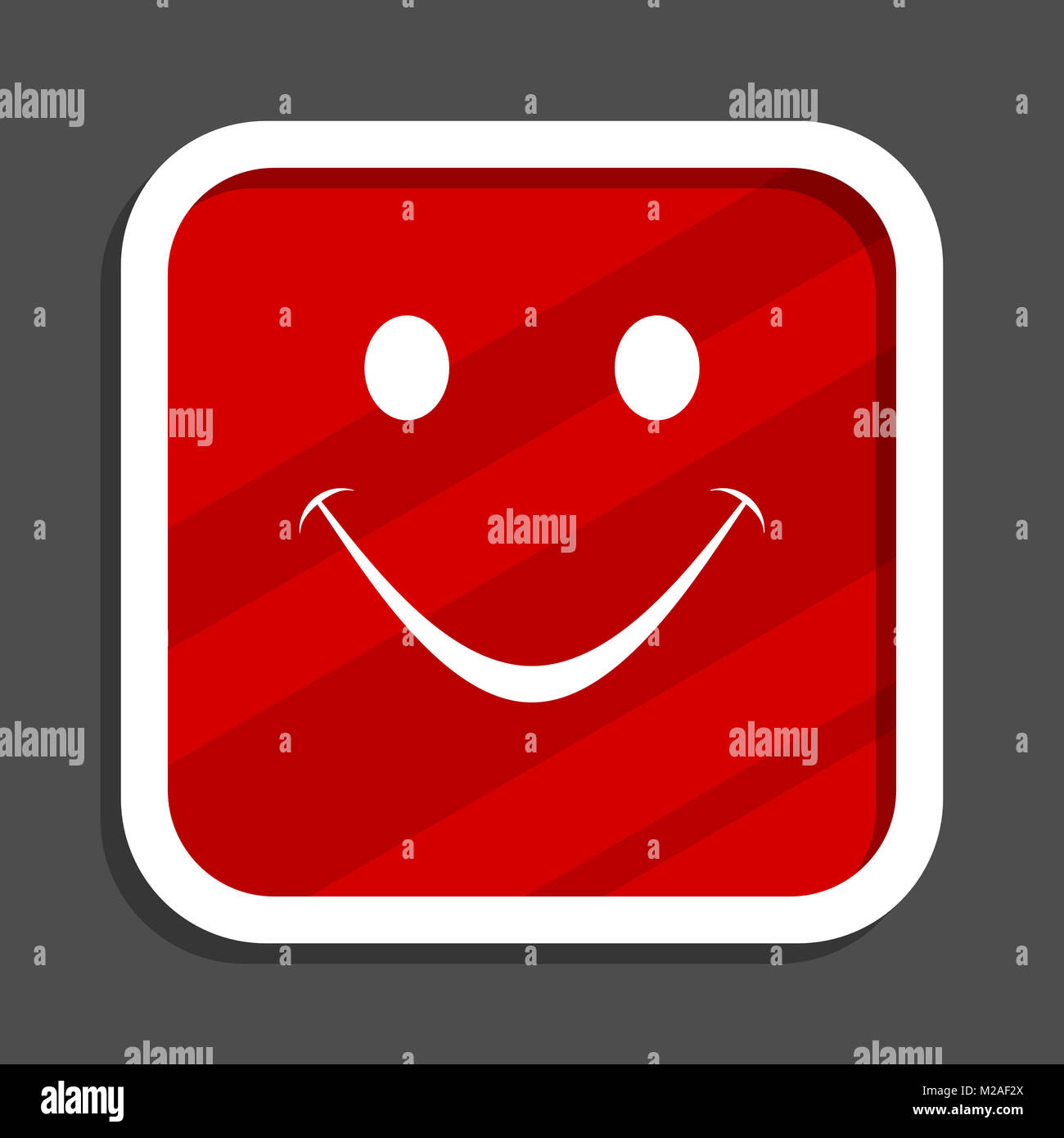 Emoticon smiley face red web hi-res stock photography and images - Alamy
