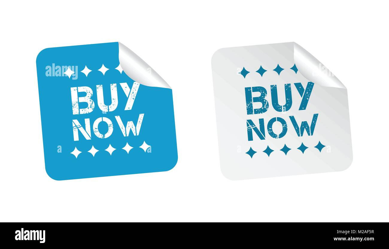Buy now stickers. Vector illustration on white background Stock Vector ...