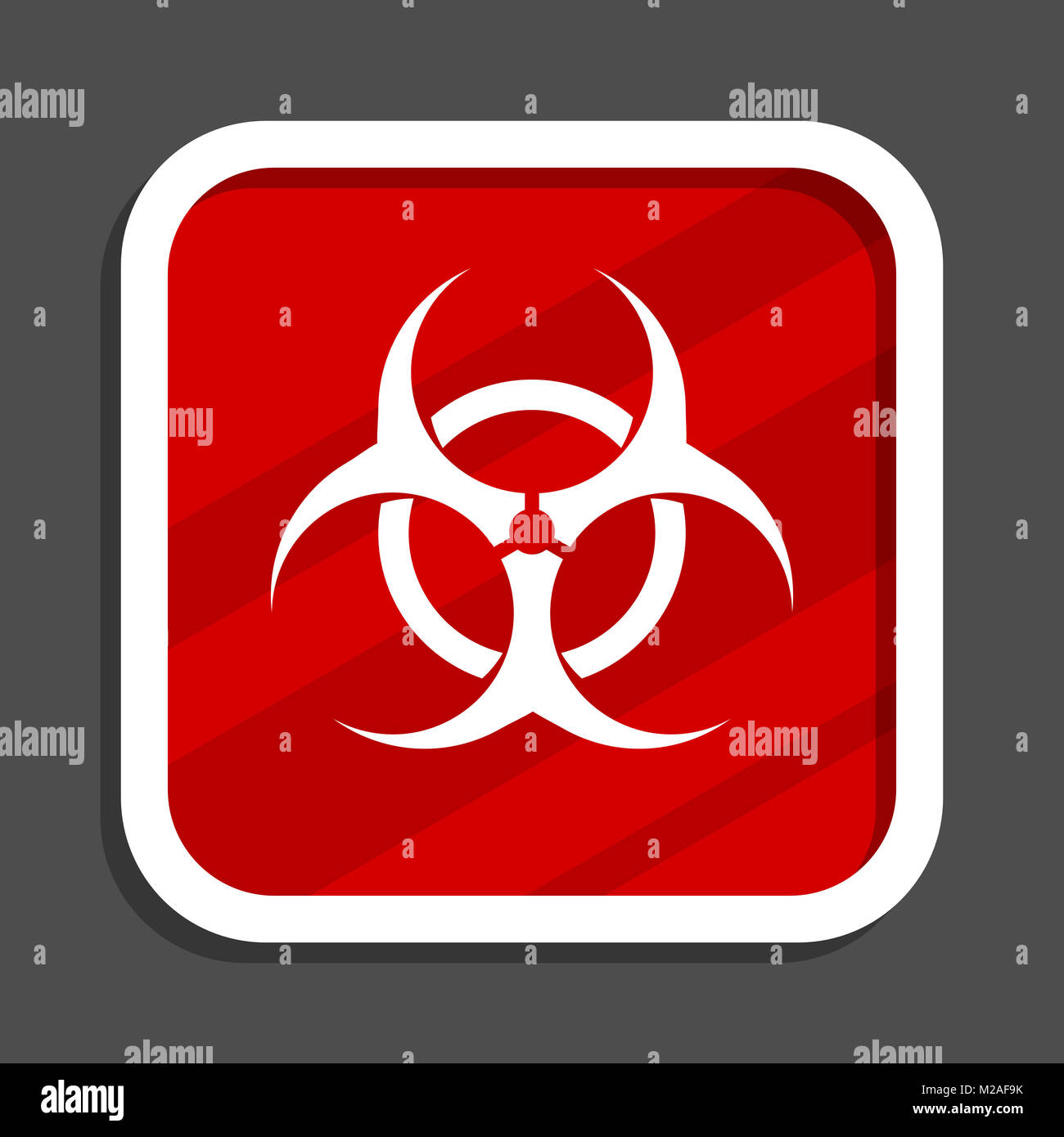 Biohazard symbol flat icon hi-res stock photography and images - Alamy