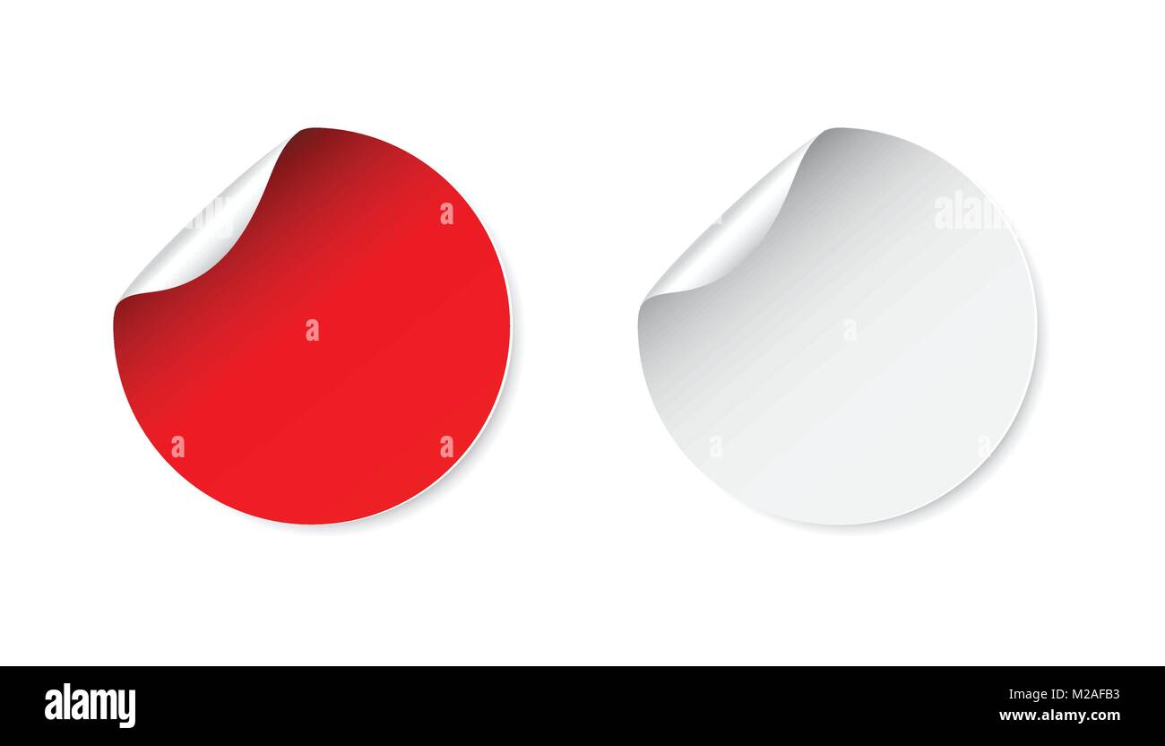 Set of blank stickers Stock Vector Images - Alamy