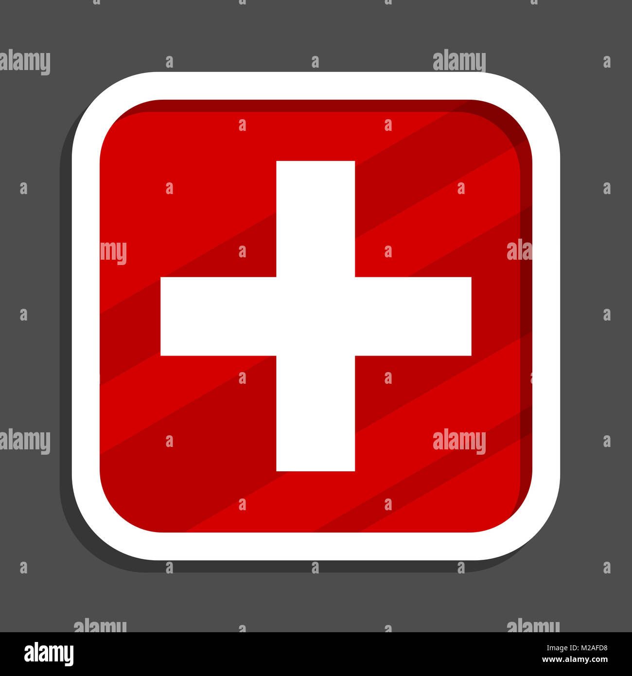 Red cross plus logo sign hi-res stock photography and images - Alamy