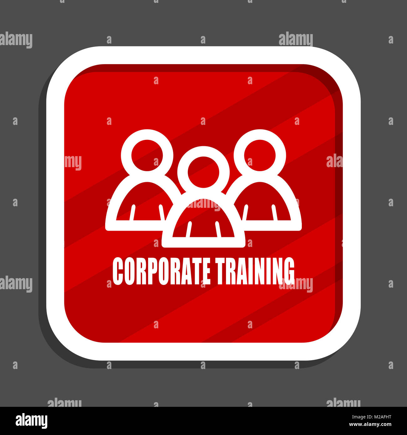 Employee training icon internet button hi-res stock photography and ...