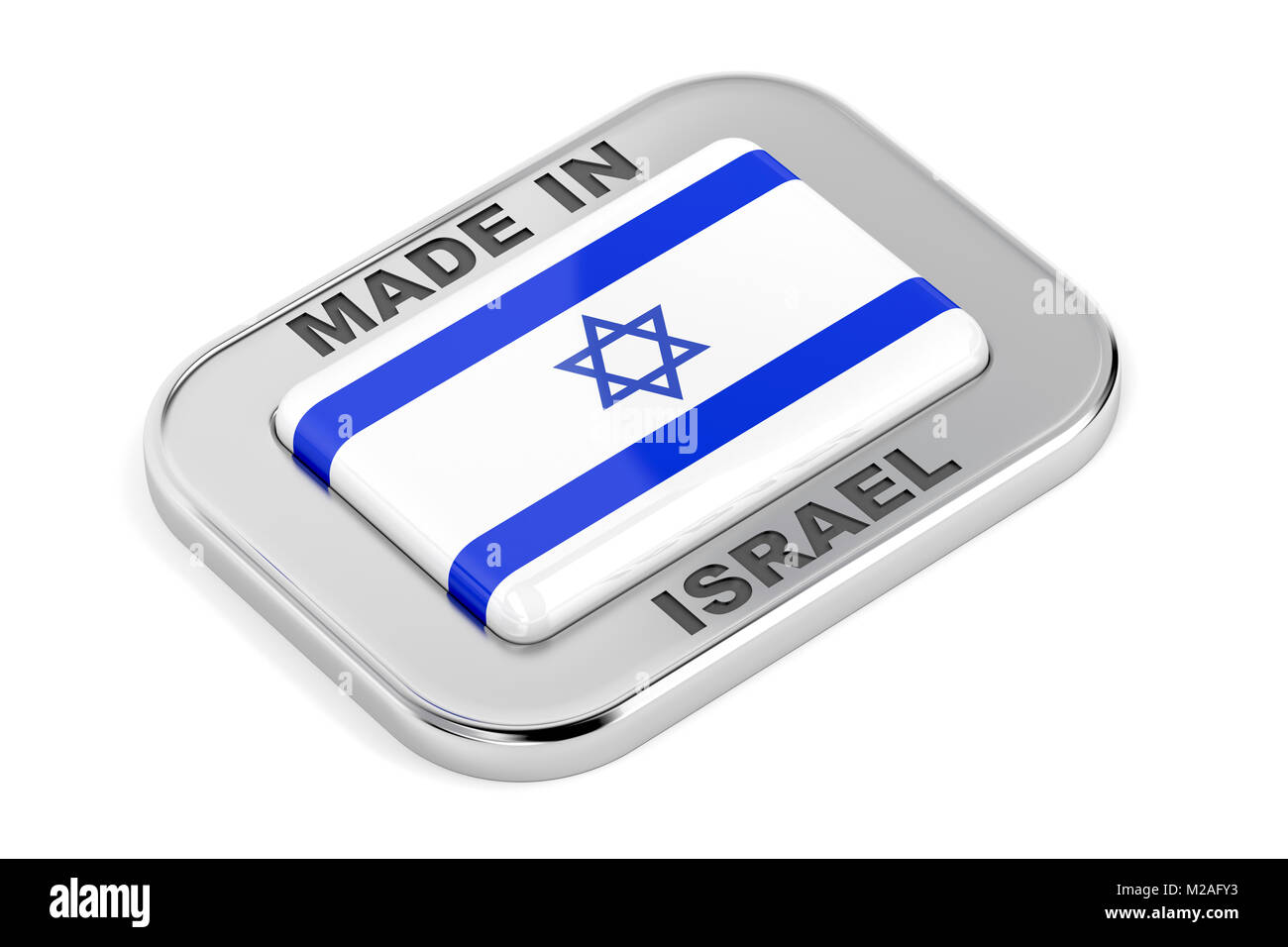 Made in Israel, badge on white background Stock Photo - Alamy