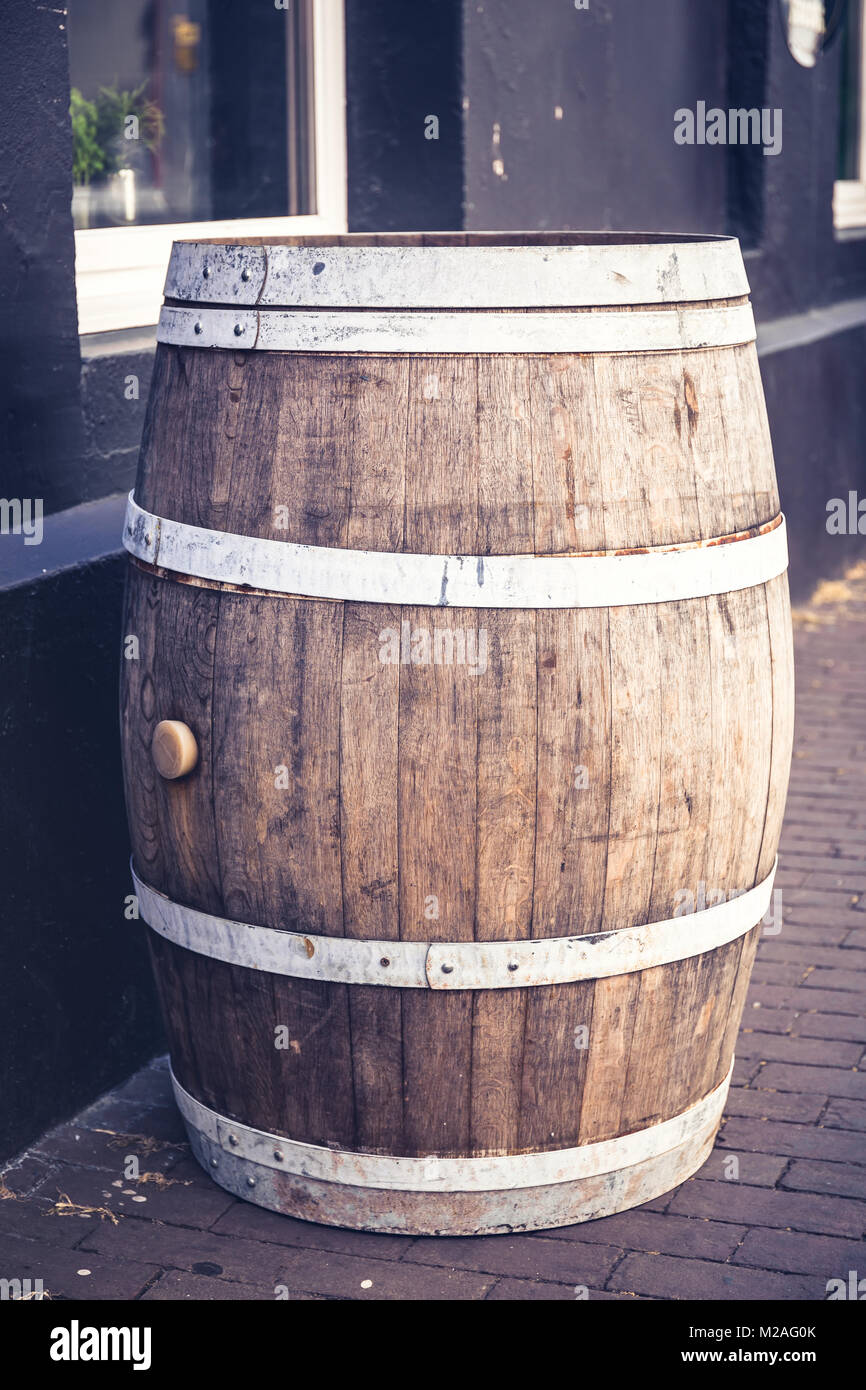 Old beer barrel Stock Photo - Alamy