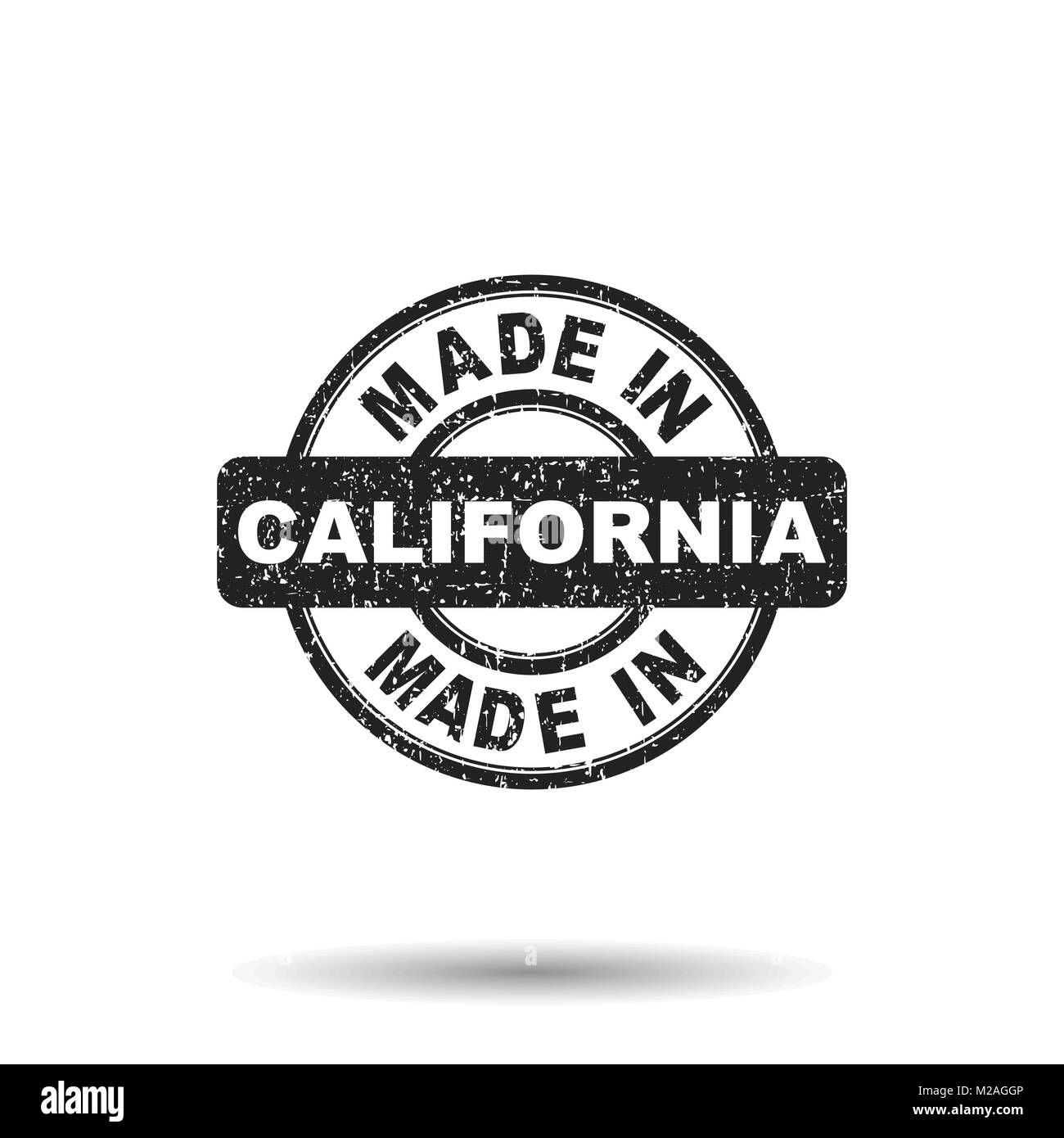 Made in California stamp. Vector illustration on white background Stock ...