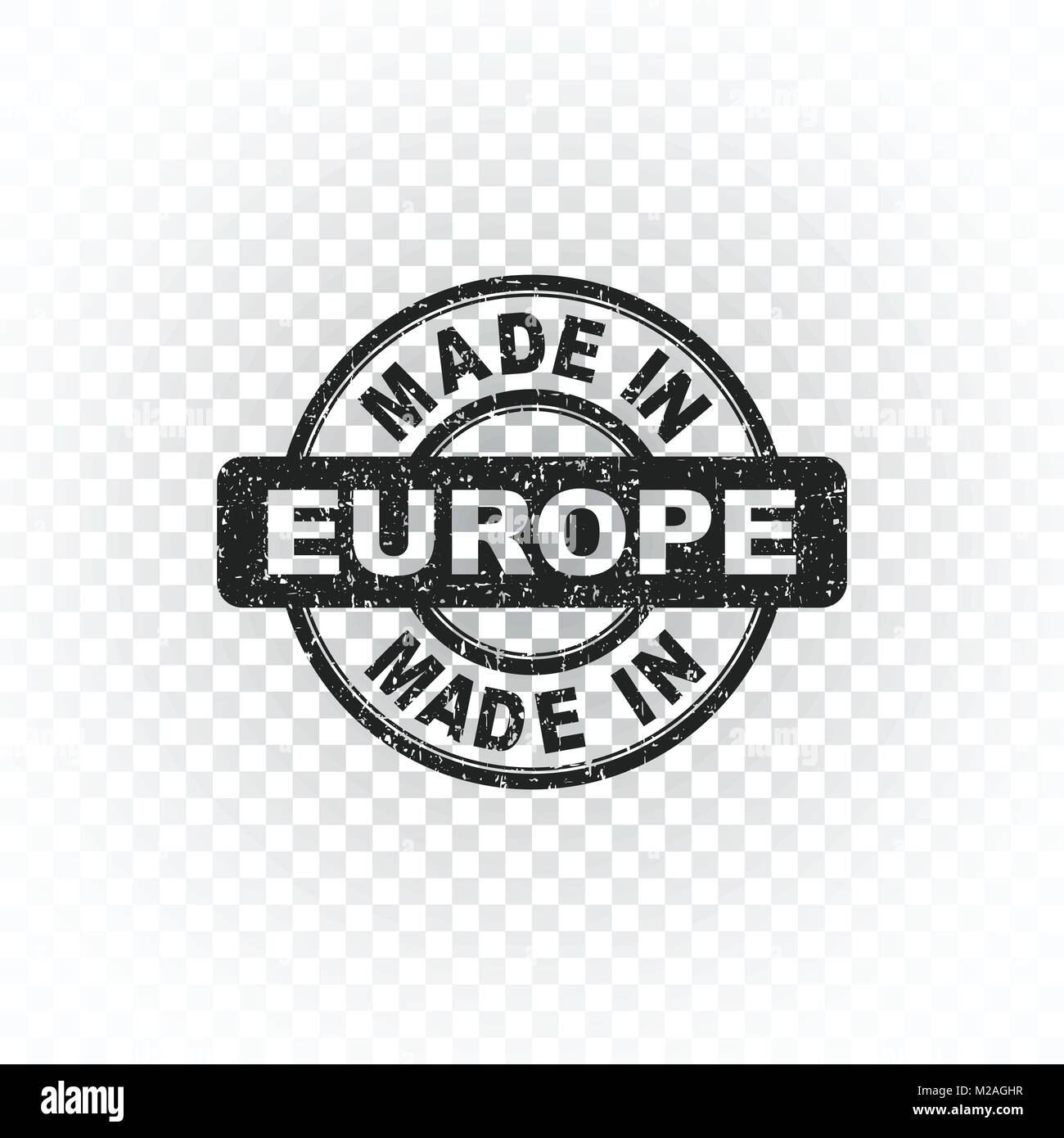 Made in Europe stamp. Vector illustration on isolated background Stock ...