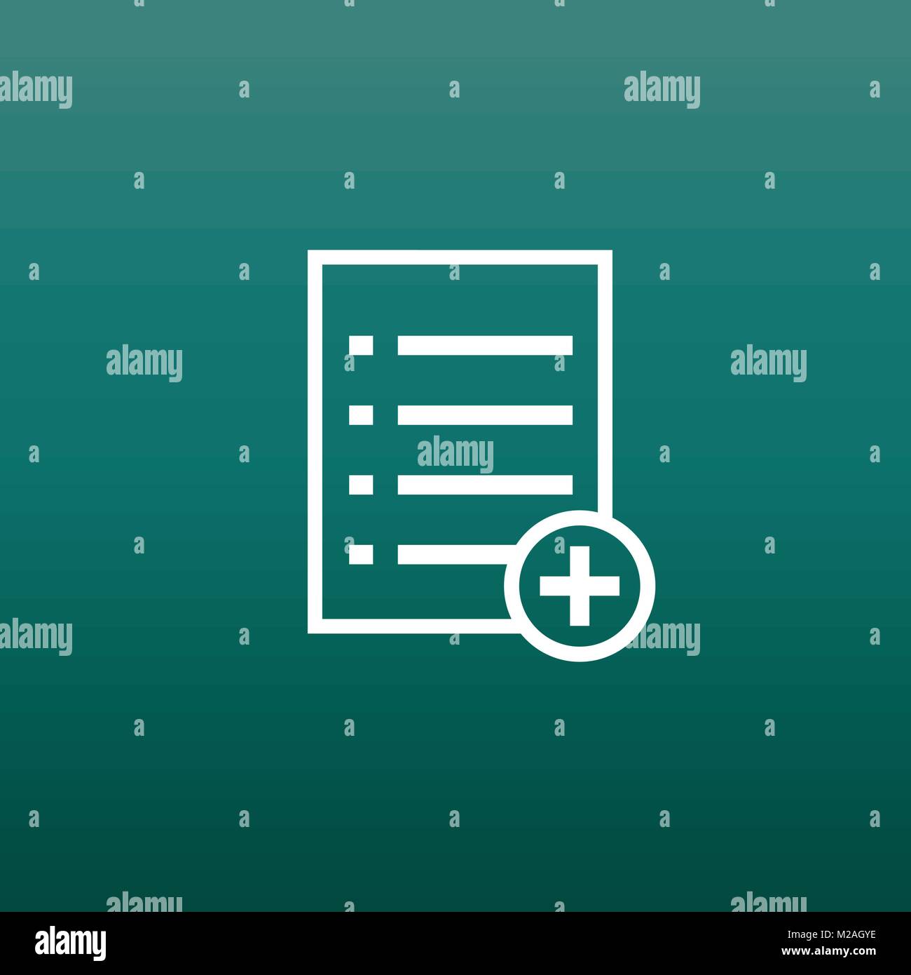 Add list document icon vector flat illustration. Isolated documents ...