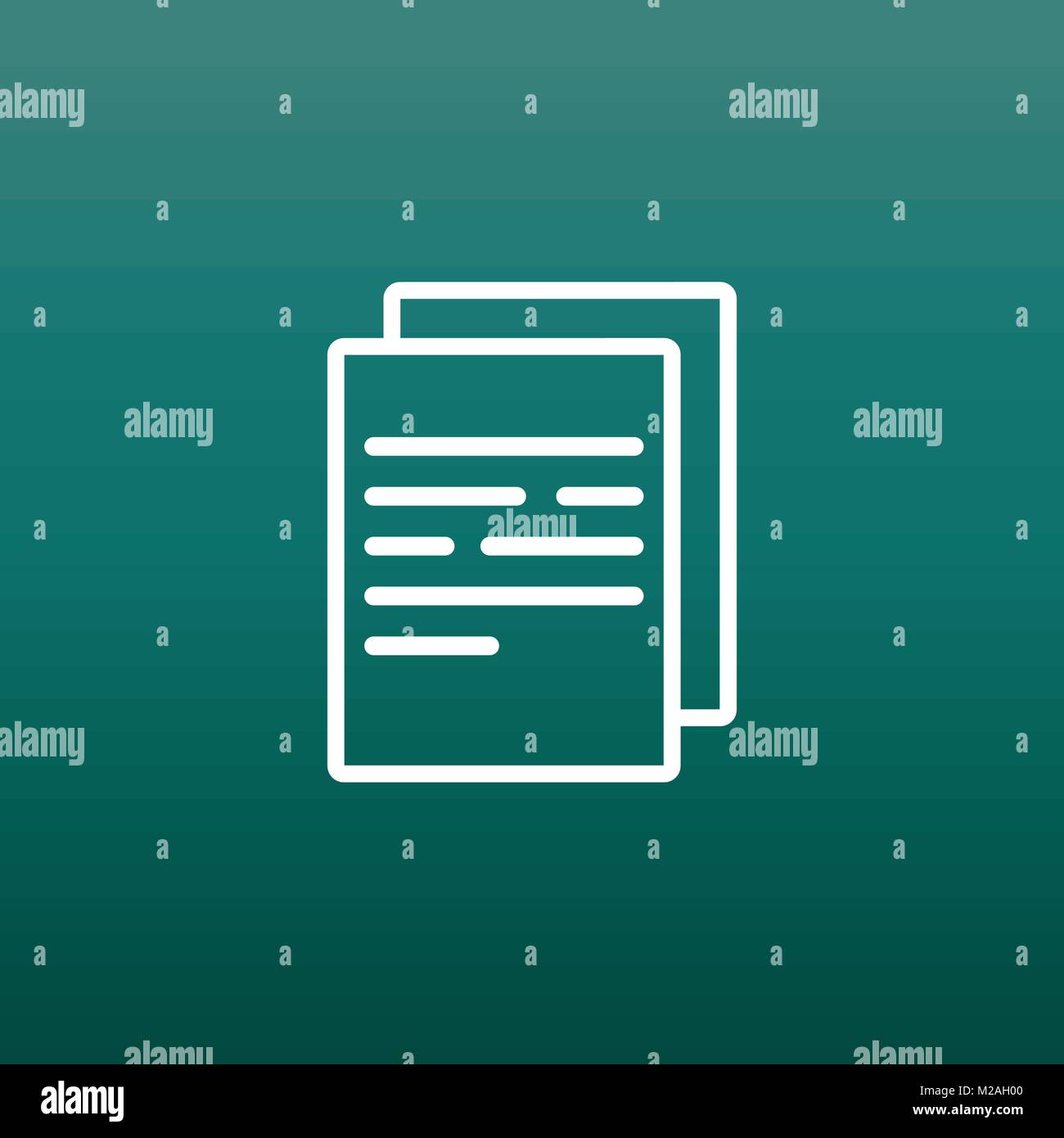 Document icon vector flat illustration. Isolated documents symbol ...