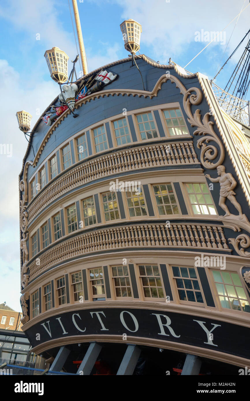 Hms victory detail hi-res stock photography and images - Alamy