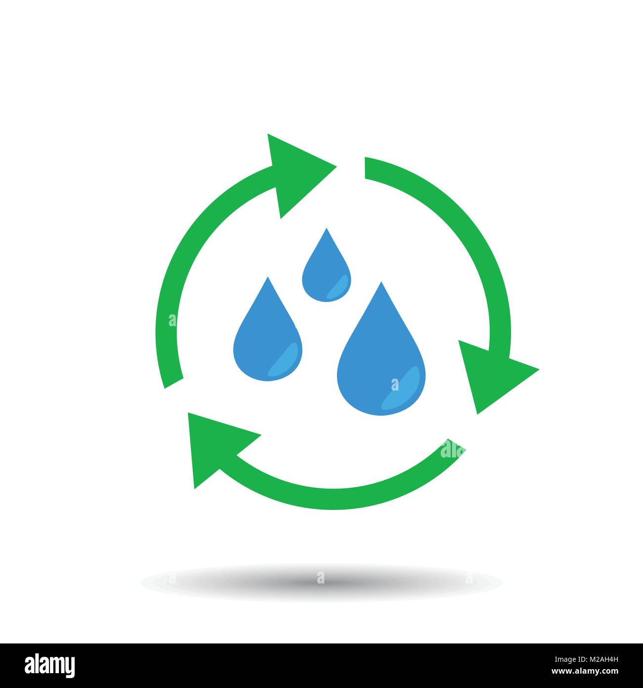 Water cycle vector illustration Cut Out Stock Images & Pictures - Alamy