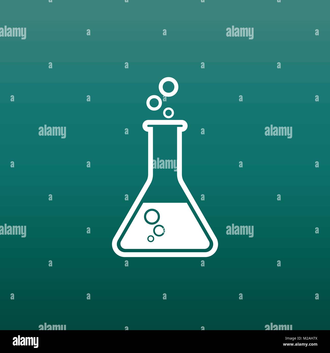 Chemical test tube pictogram icon. Chemical lab equipment isolated on ...