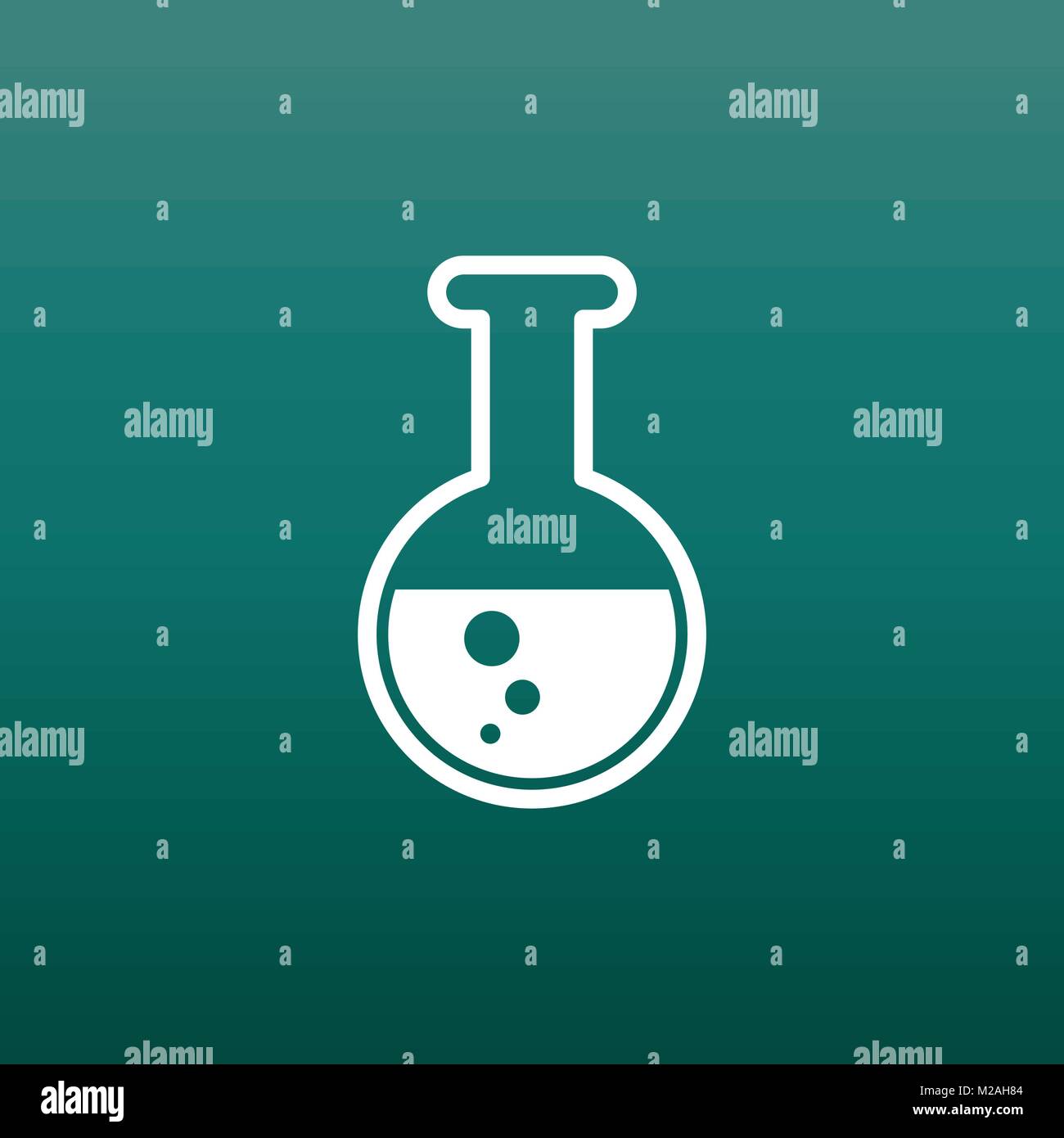 Chemical test tube pictogram icon. Chemical lab equipment isolated on ...