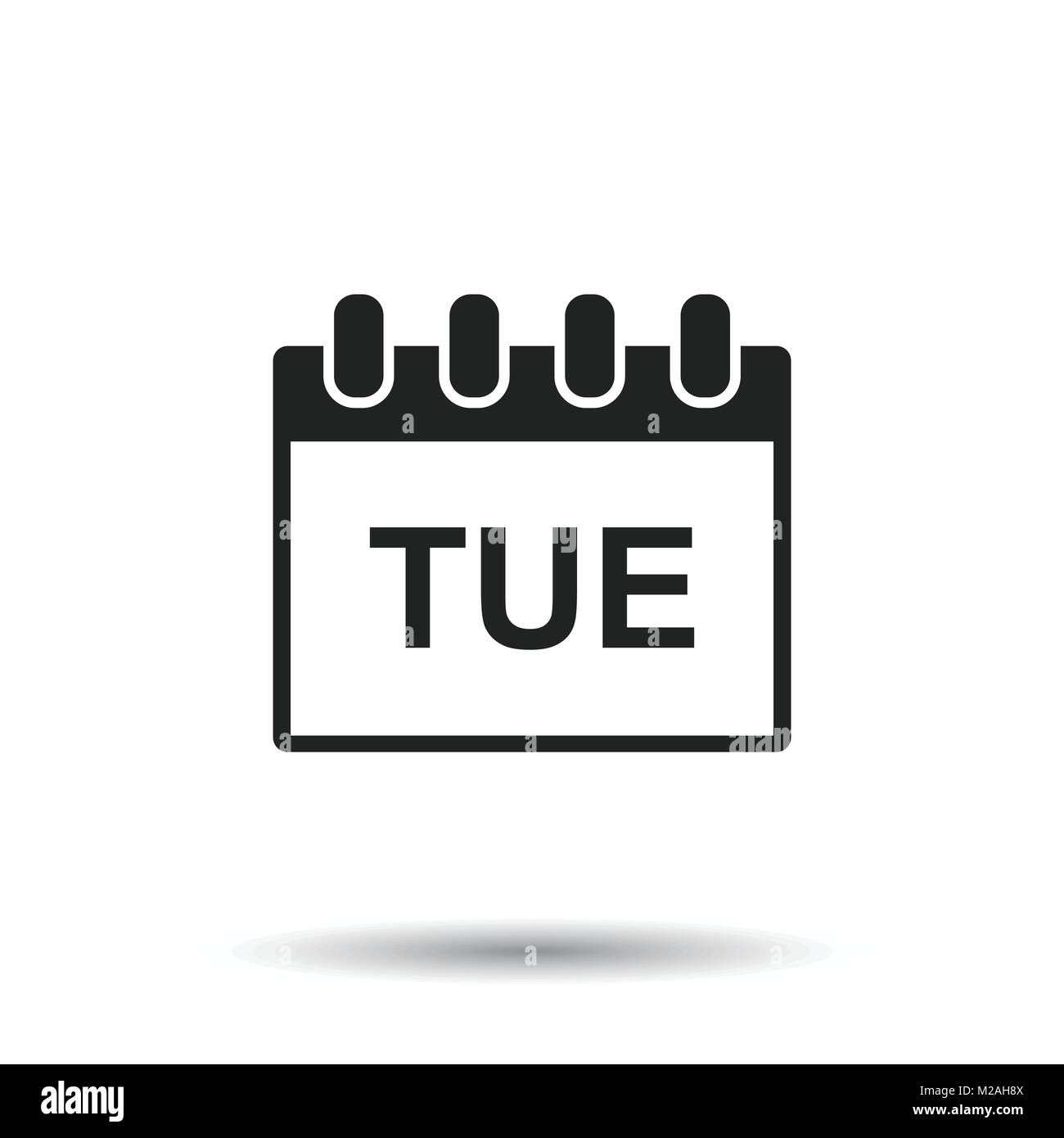 Tuesday calendar page pictogram icon. Simple flat pictogram for ...