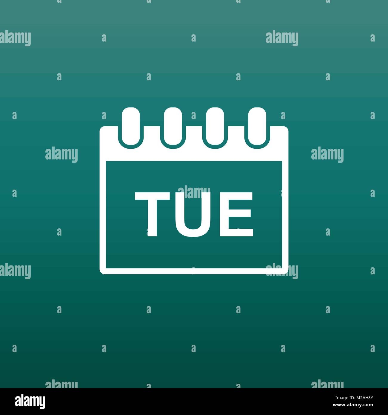 Tuesday calendar page pictogram icon. Simple flat pictogram for ...