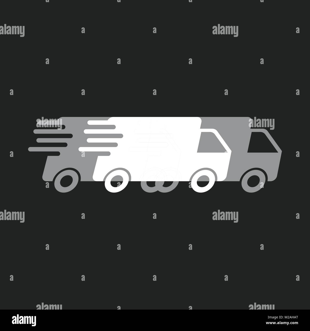 Delivery truck logo Stock Vector Images - Alamy
