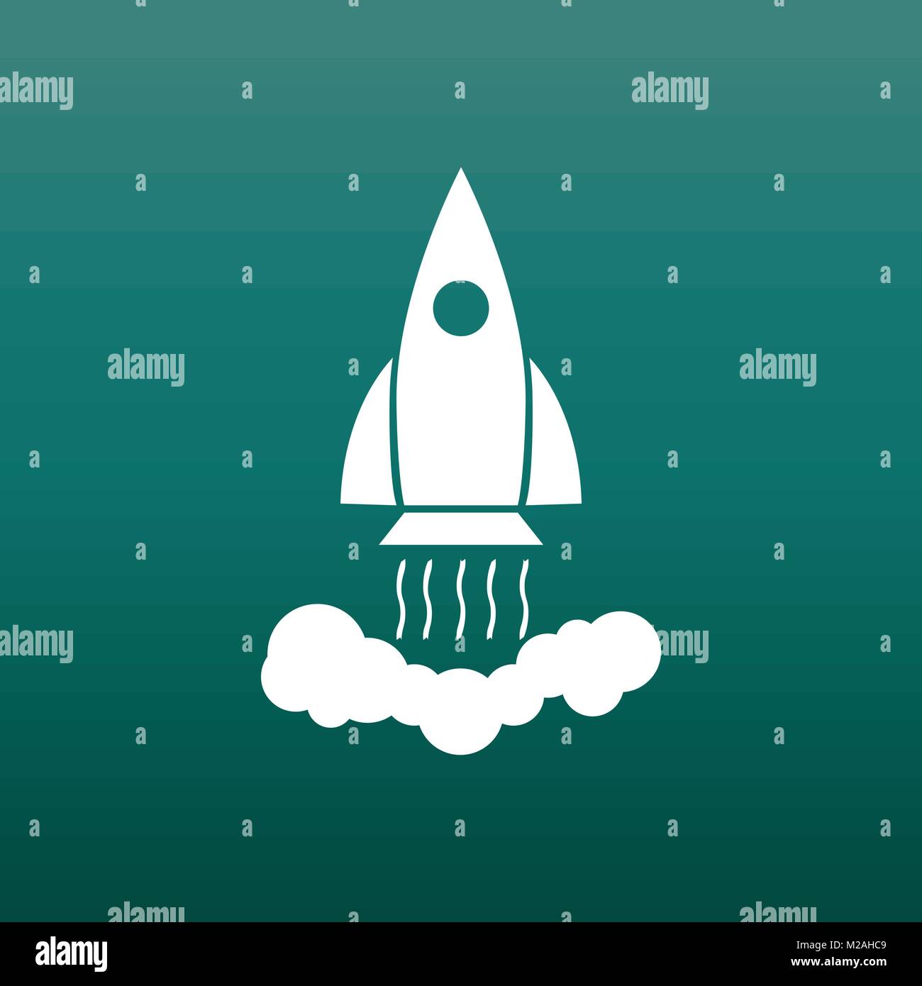 Rocket vector pictogram icon. Simple flat pictogram for business ...