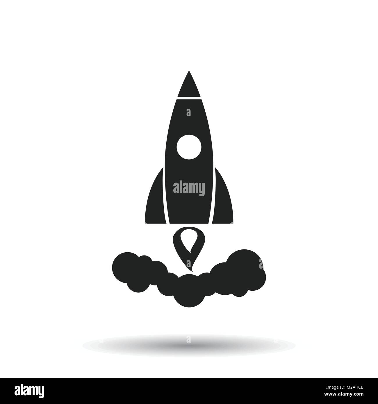 Rocket vector pictogram icon. Simple flat pictogram for business ...
