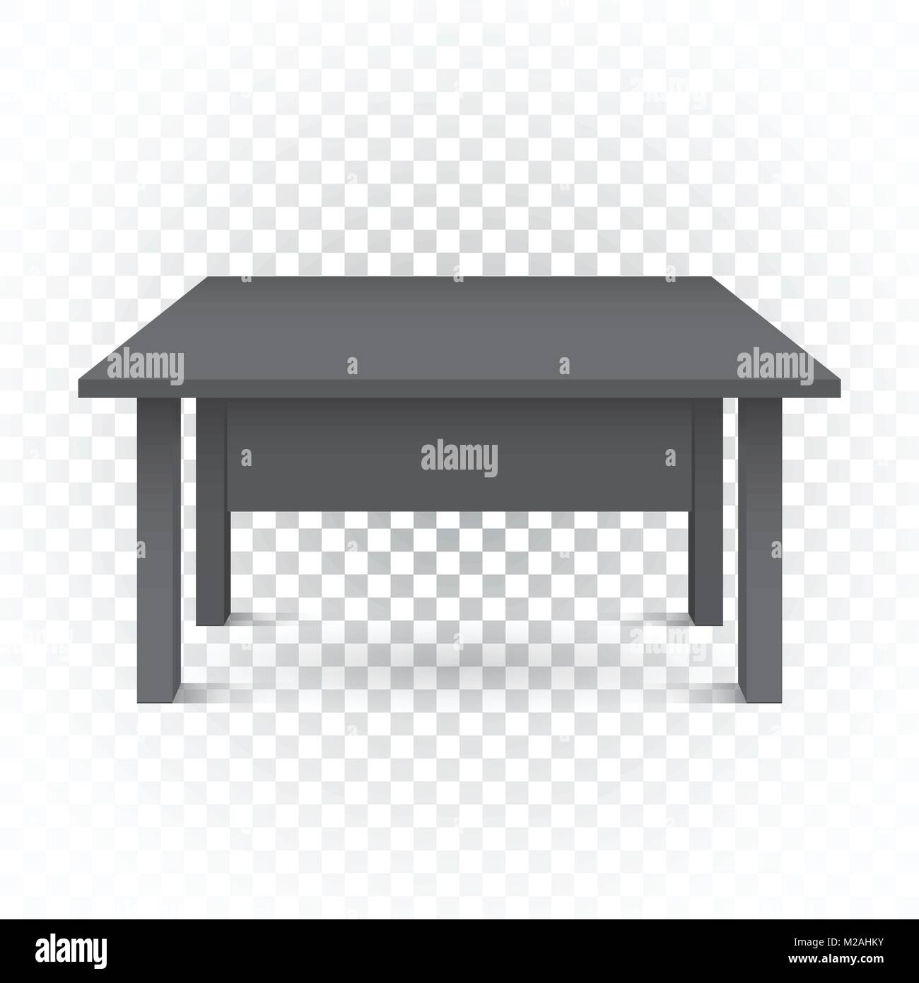 Vector 3d table for object presentation. Empty dark top table on ...