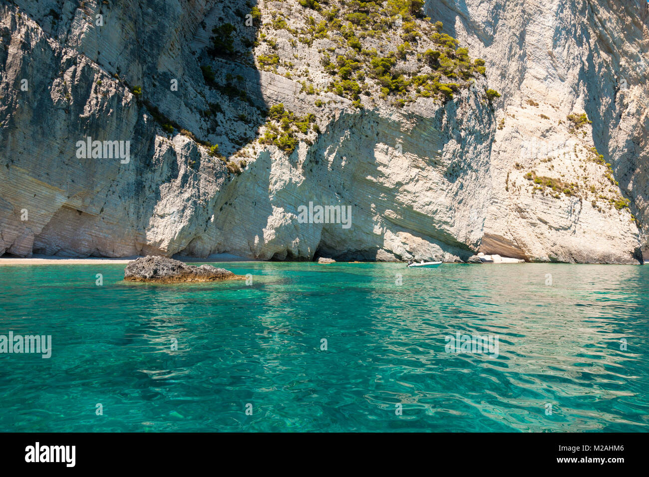 Blue caves zante tour boat hi-res stock photography and images - Alamy