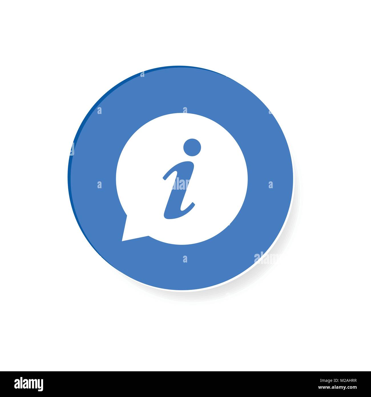 Information Icon vector illustration in flat style isolated on white ...