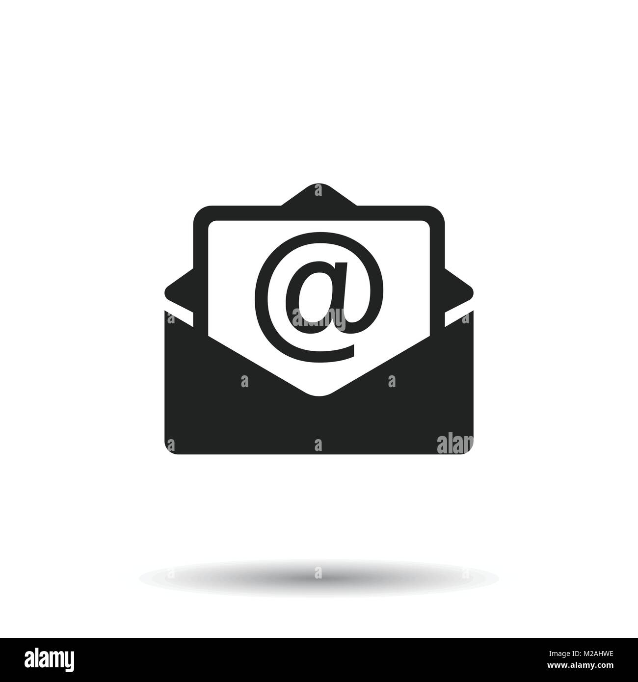Mail envelope icon vector isolated on white background. Symbols of ...