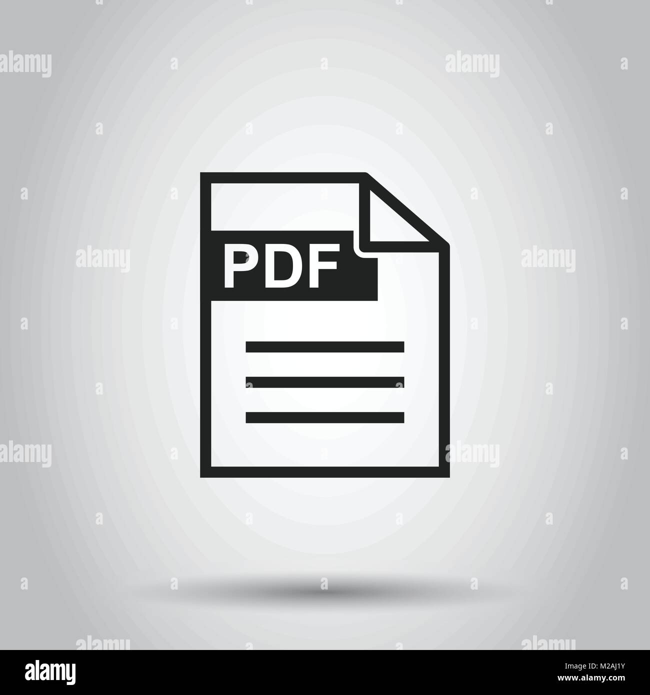PDF download vector icon. Simple flat pictogram for business, marketing ...