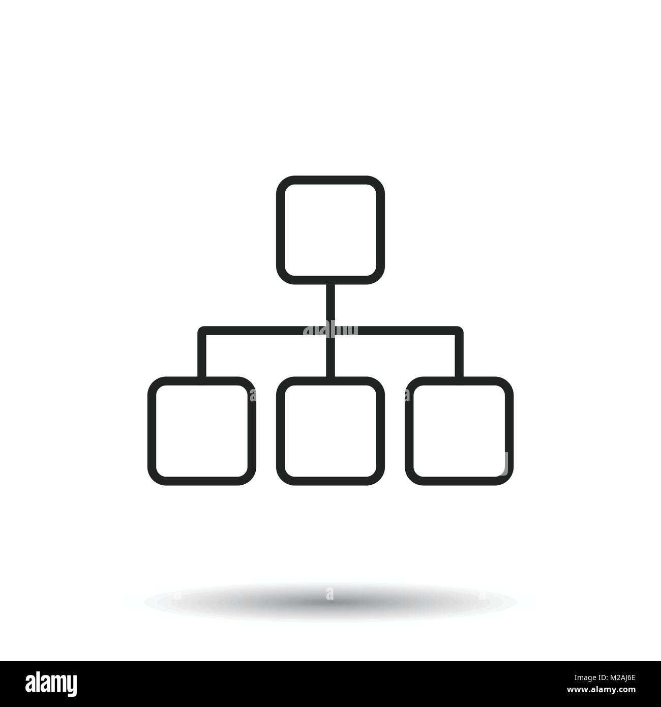 Structure simple flat icon. Vector illustration on white background ...