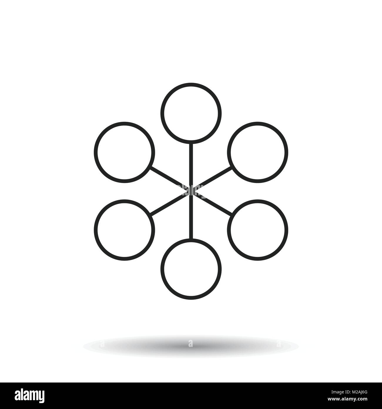 Structure simple flat icon. Vector illustration on white background ...