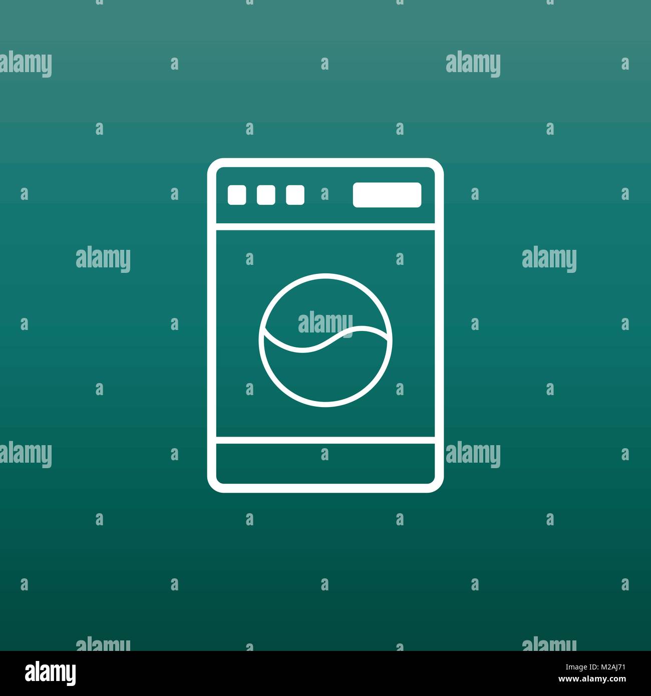 Washer flat vector icon. Laundress sign symbol flat vector illustration ...