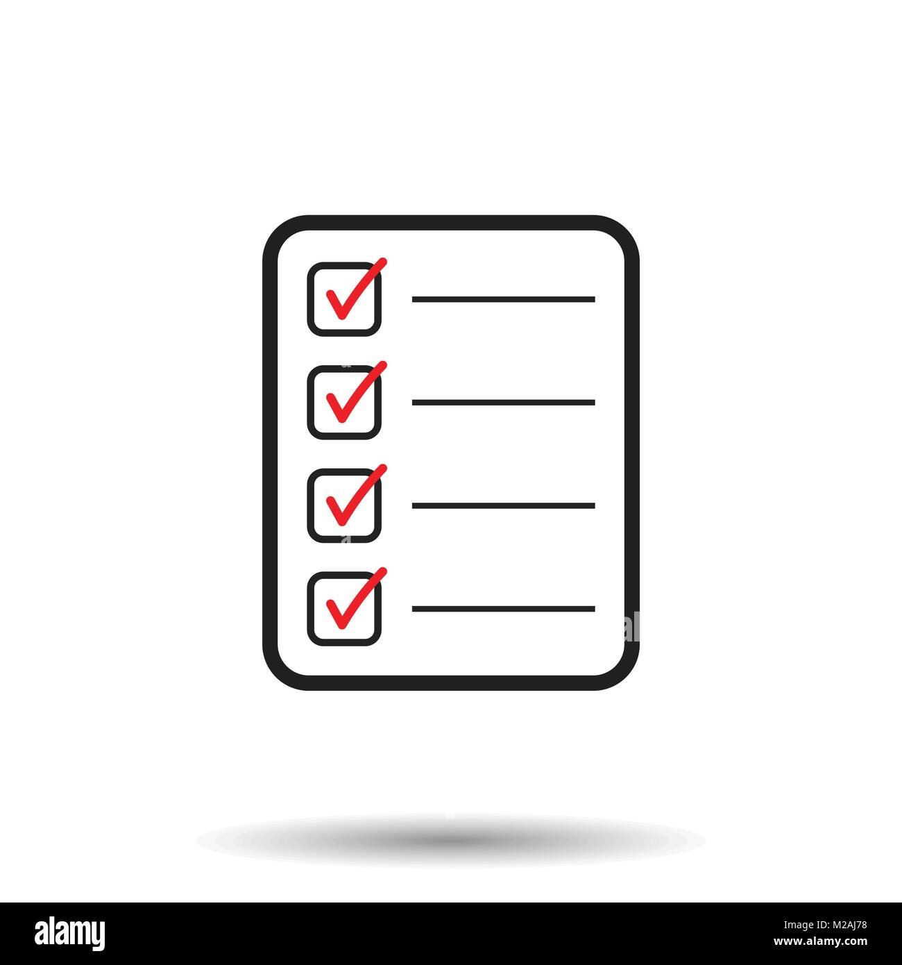 To do list icon. Checklist, task list vector illustration in flat style ...