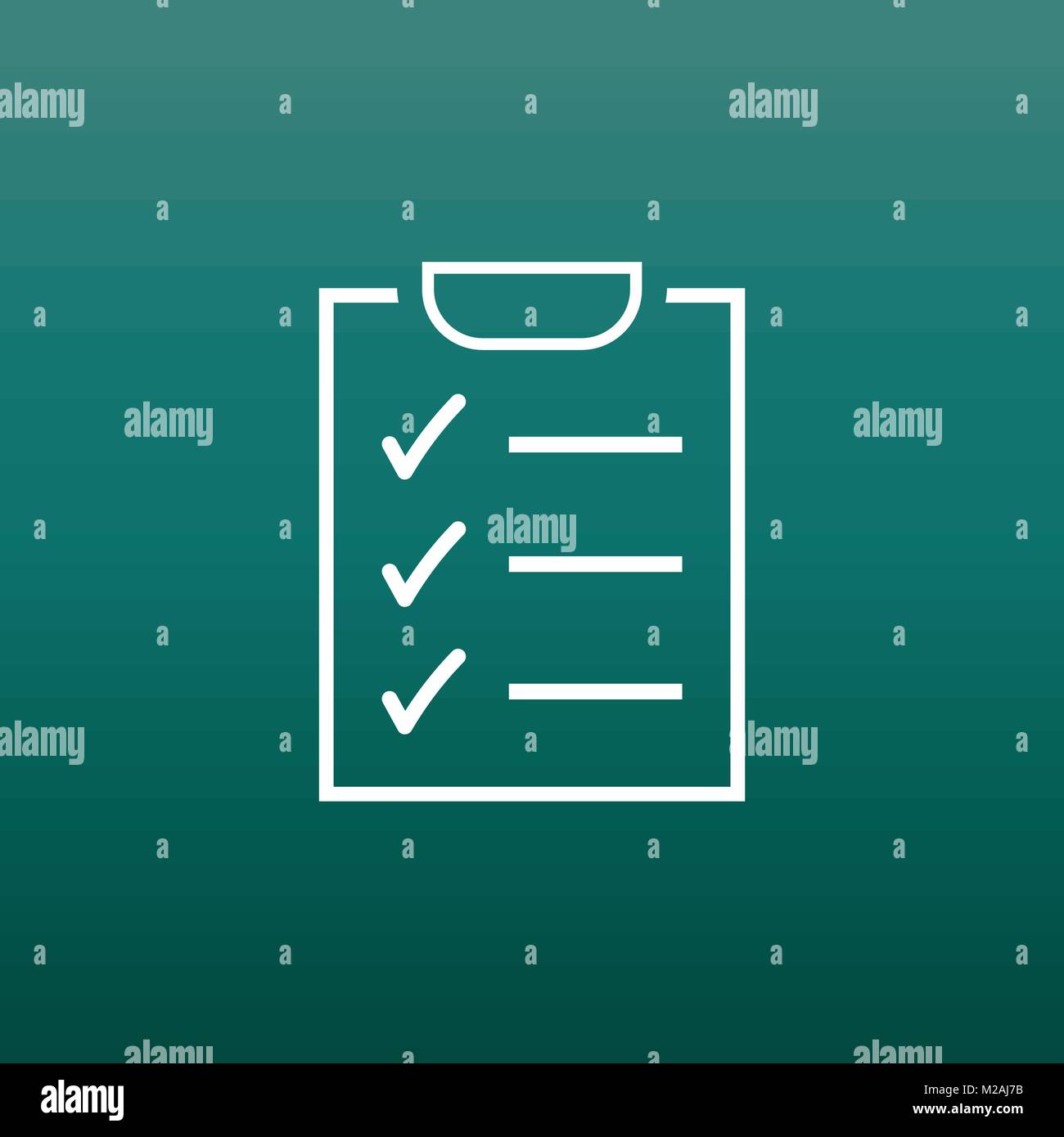 To do list icon. Checklist, task list vector illustration in flat style. Reminder concept icon ...