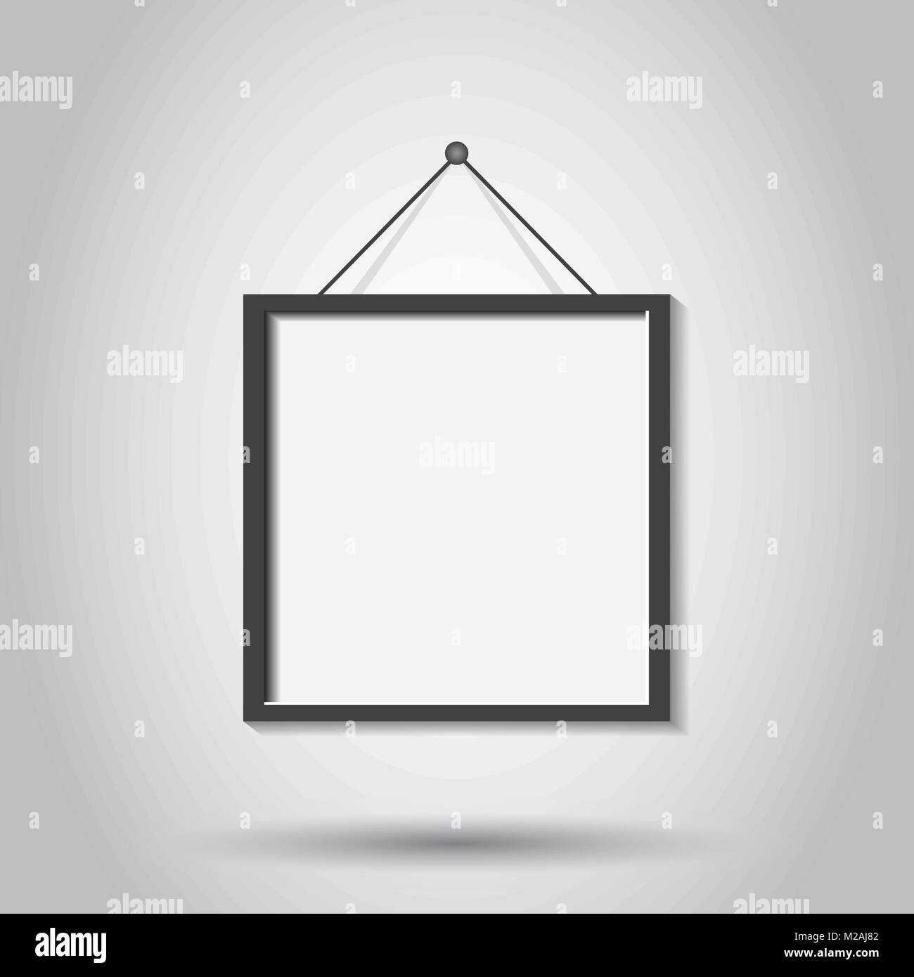 Realistic photo frame isolated on gray background. Pictures frame ...