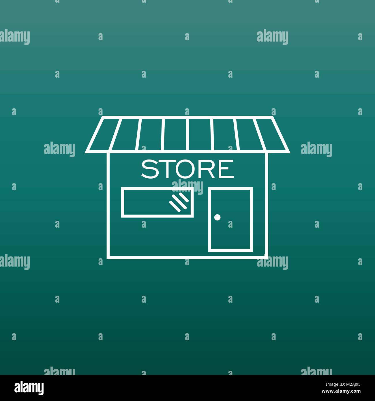 Store icon vector illustration in flat style. Shop symbol Stock Vector ...