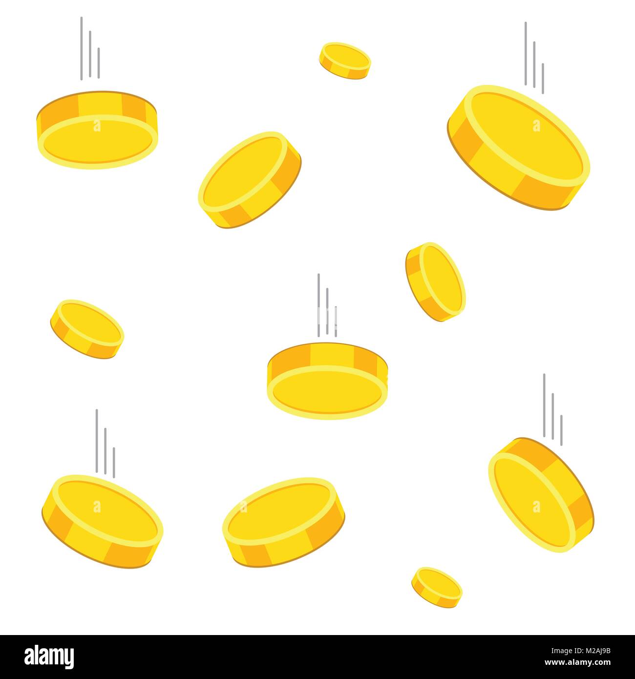 Dropping coins Stock Vector Images - Alamy