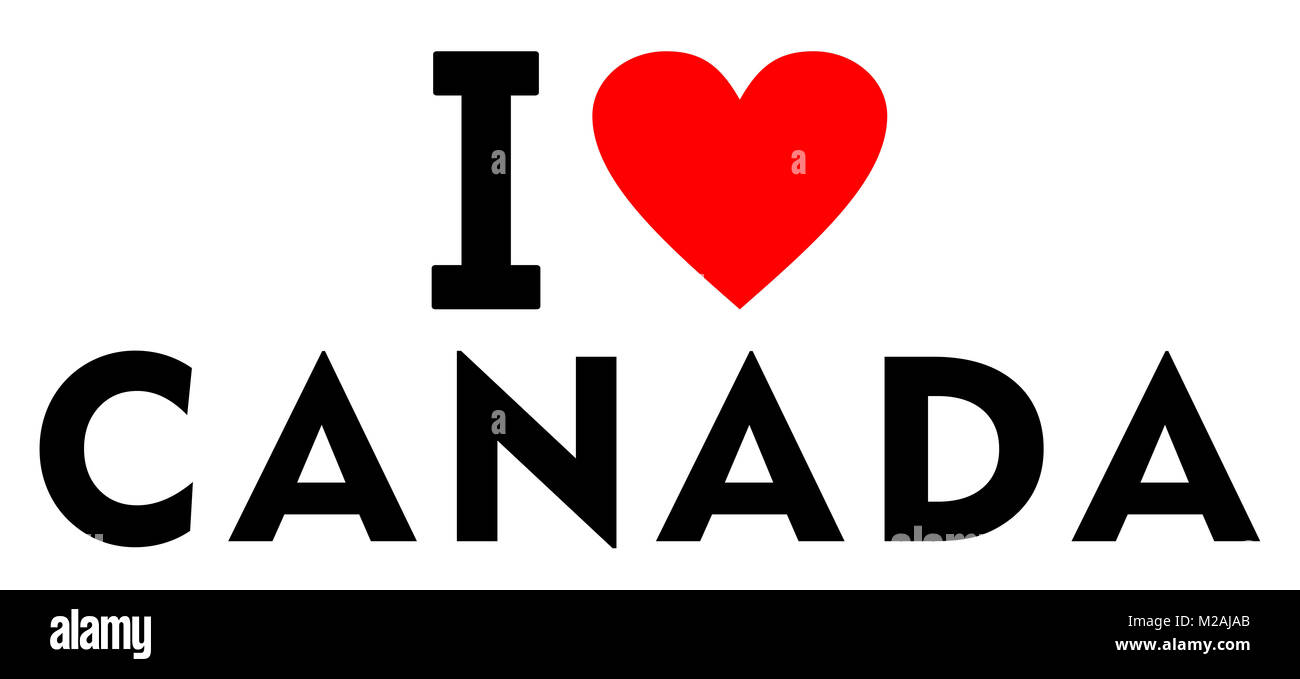 I love canada hi-res stock photography and images - Alamy