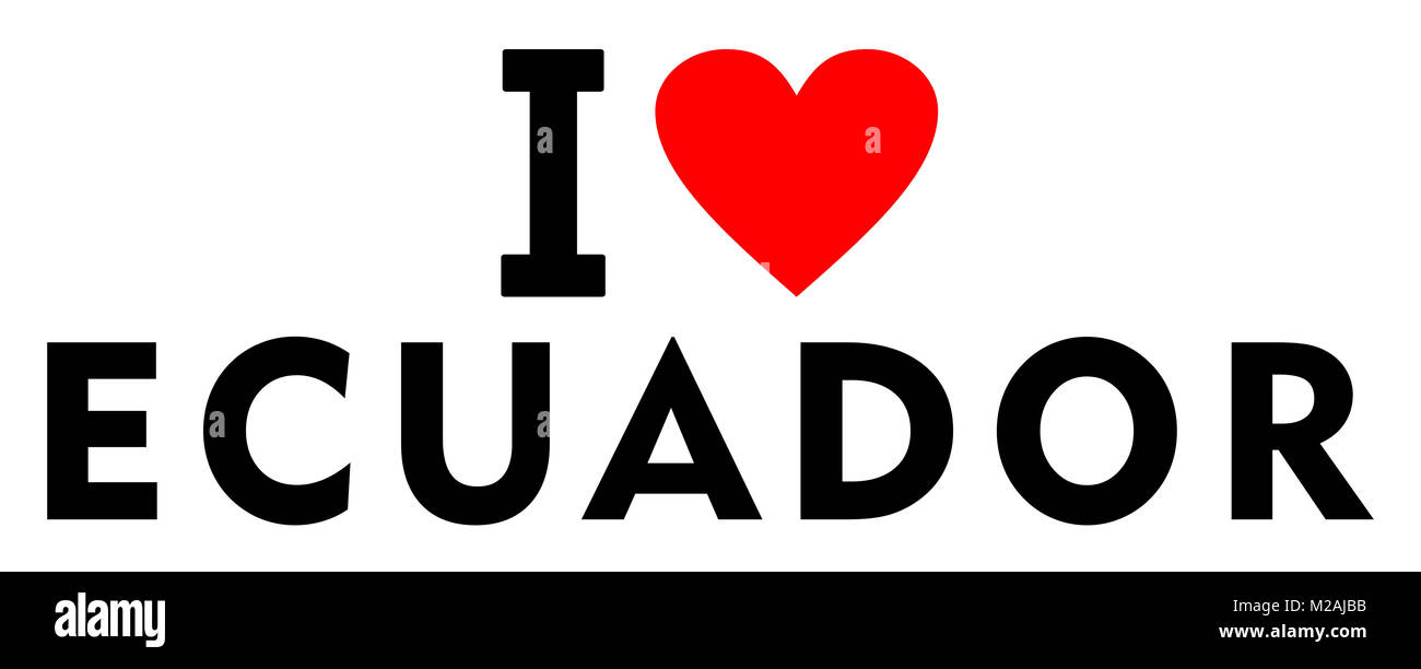 I love ecuador hi-res stock photography and images - Alamy