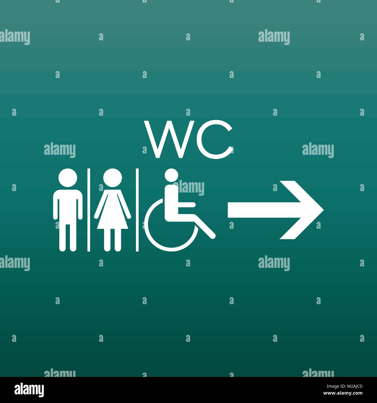 Standard toilet sign Stock Vector Images - Alamy