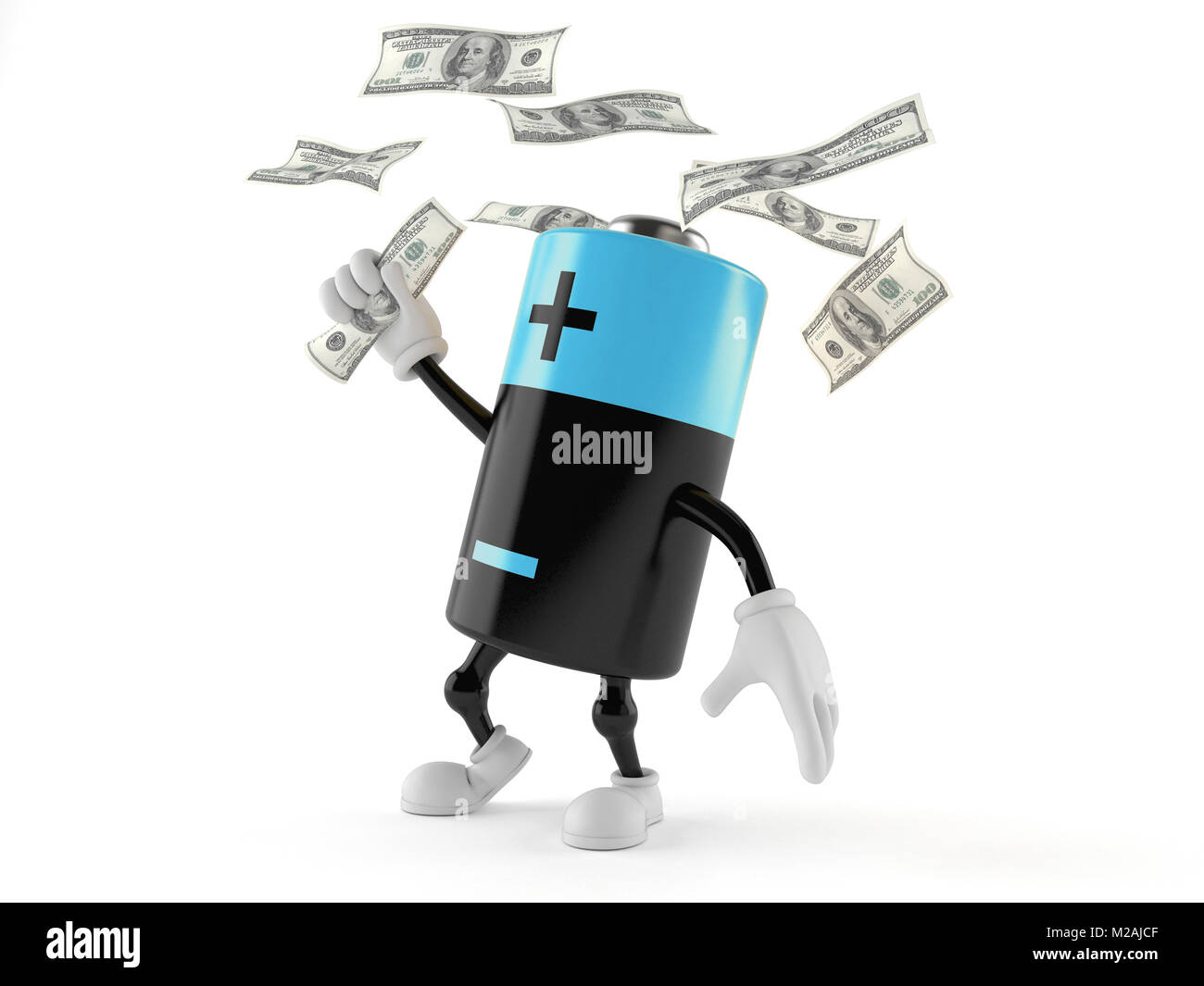 Cartoon character dollar dollars Cut Out Stock Images & Pictures - Alamy