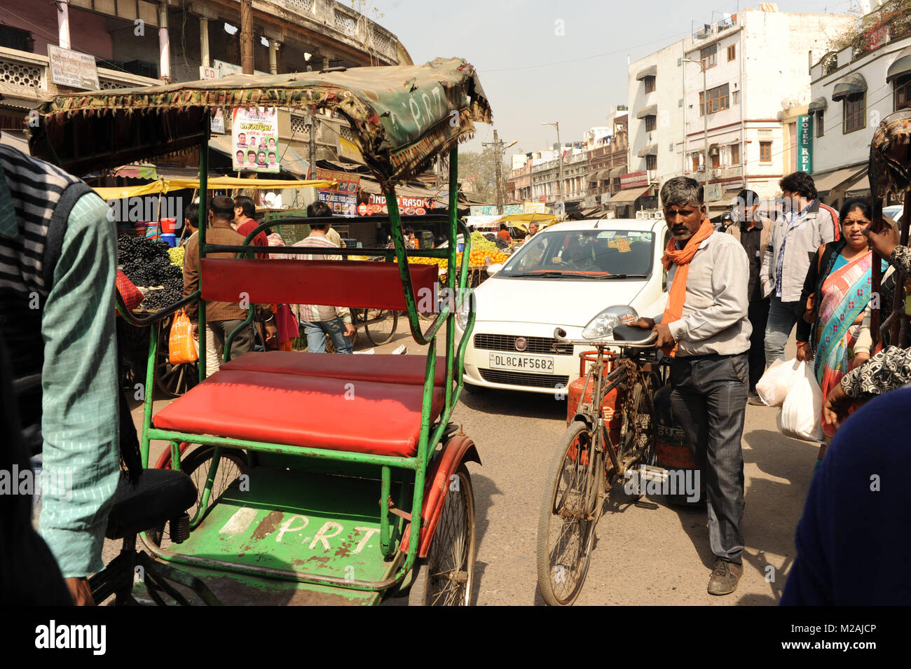 A busy street scene in Paharganj, India Stock Photo - Alamy