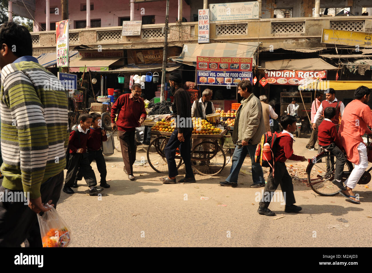 A busy street scene in Paharganj, India Stock Photo - Alamy