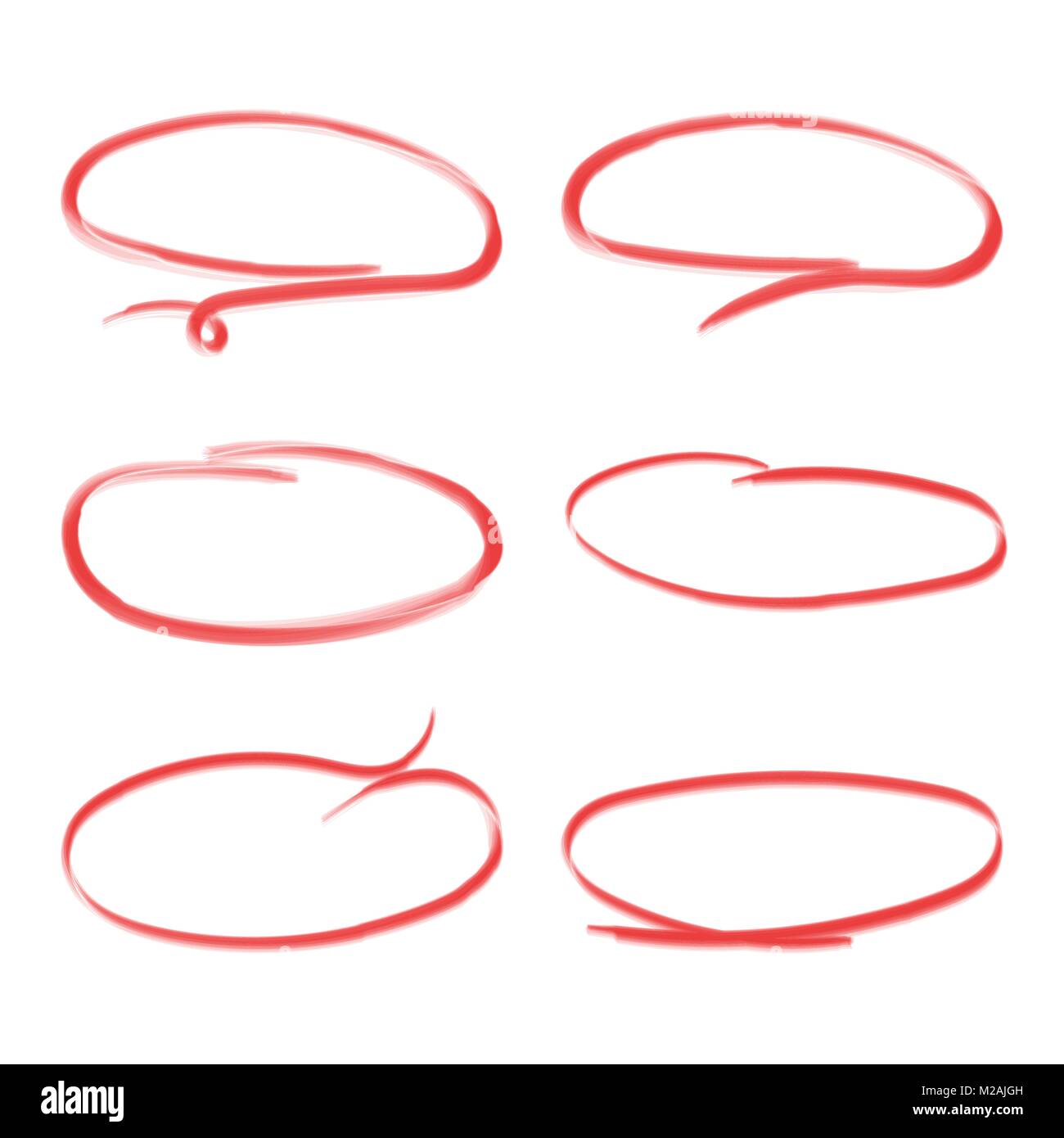 Hand drawn circles icon set. Collection of pencil sketch symbols ...