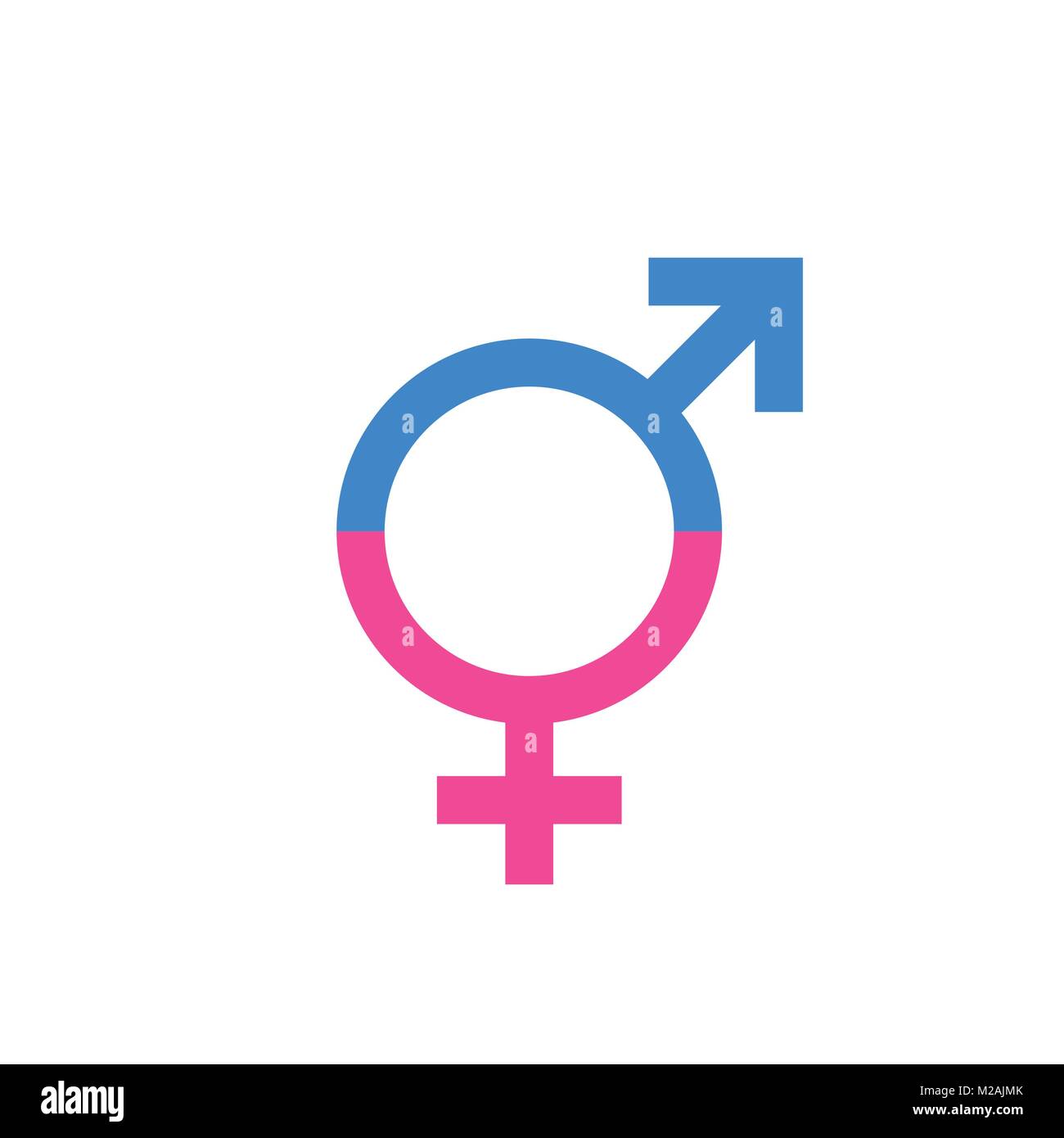 Gender equal sign vector icon. Men and woomen equal concept icon Stock ...