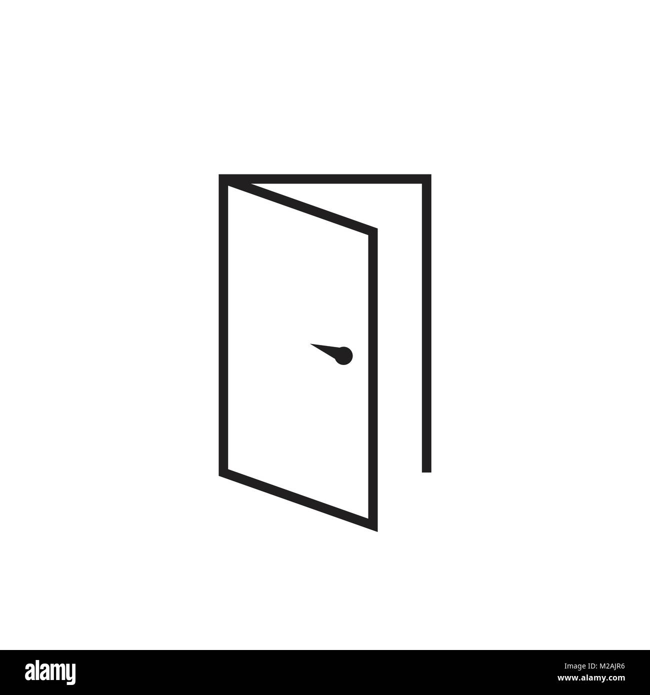 Open Door Icon Vector